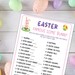 Easter Famous Some Bunny Game, Printable Easter Party Games, Fun Easter ...