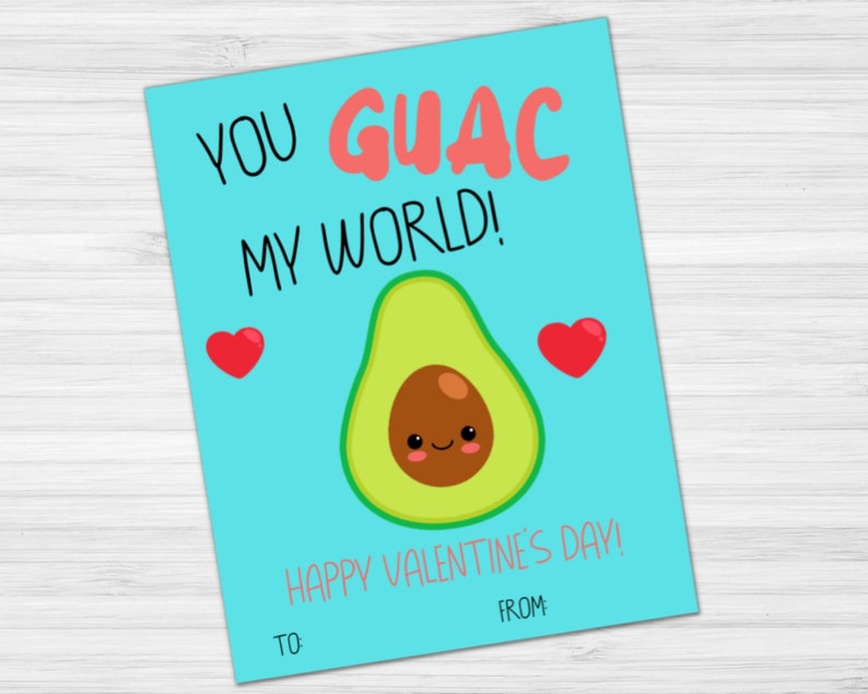 Printable Taco Valentine's Day Cards, Valentines Card for Kids, Taco ...
