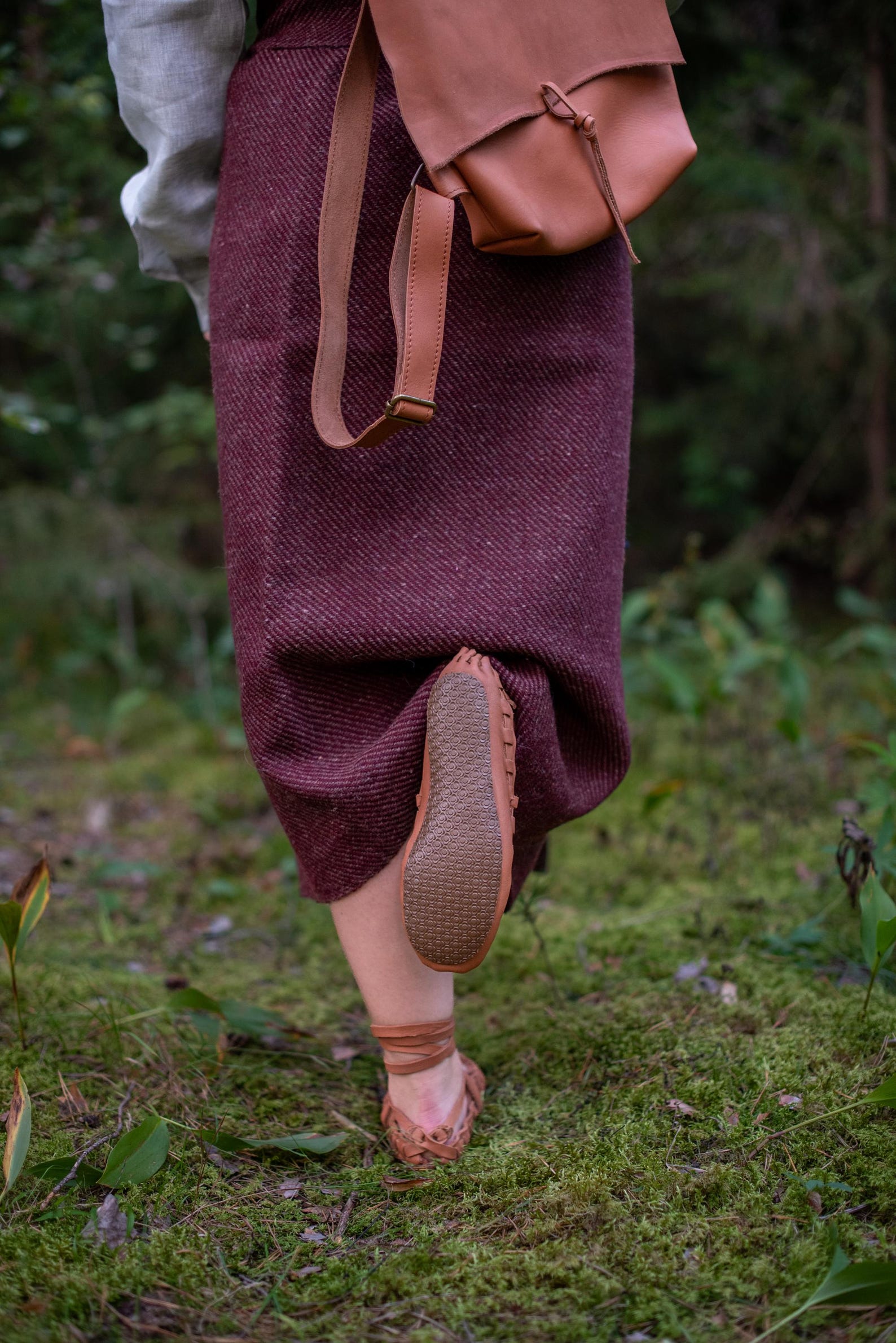 Handmade Leather Shoes Light Brown - PASTALAS, Viking Shoes, Celtic ...