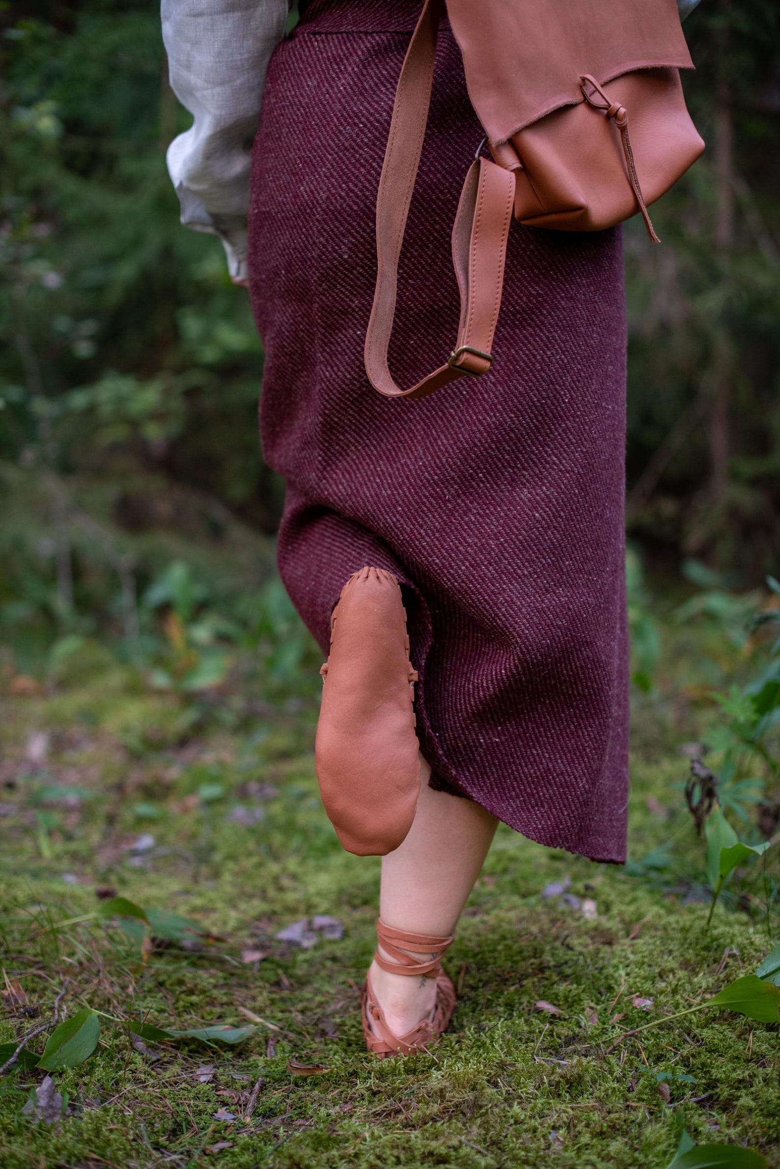 Handmade Leather Shoes Light Brown - PASTALAS, Viking Shoes, Celtic ...