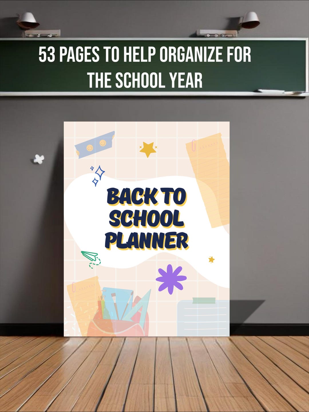 Pink Back to School Digital Planner Printable Editable 2024 2025 School ...
