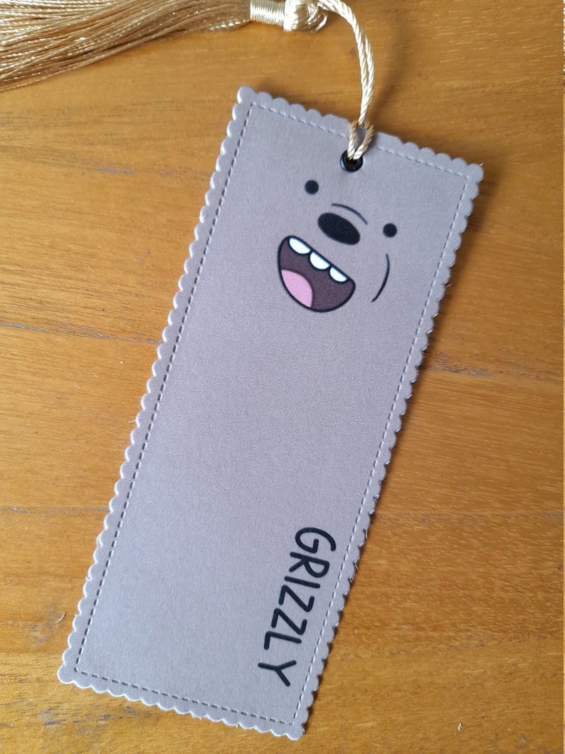 Cute Bear Bookmark We Bare Bears Page Marker - Etsy