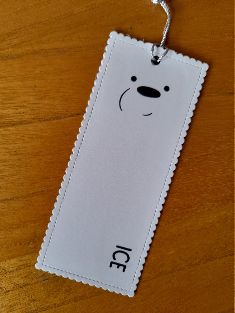 Cute Bear Bookmark We Bare Bears Page Marker - Etsy