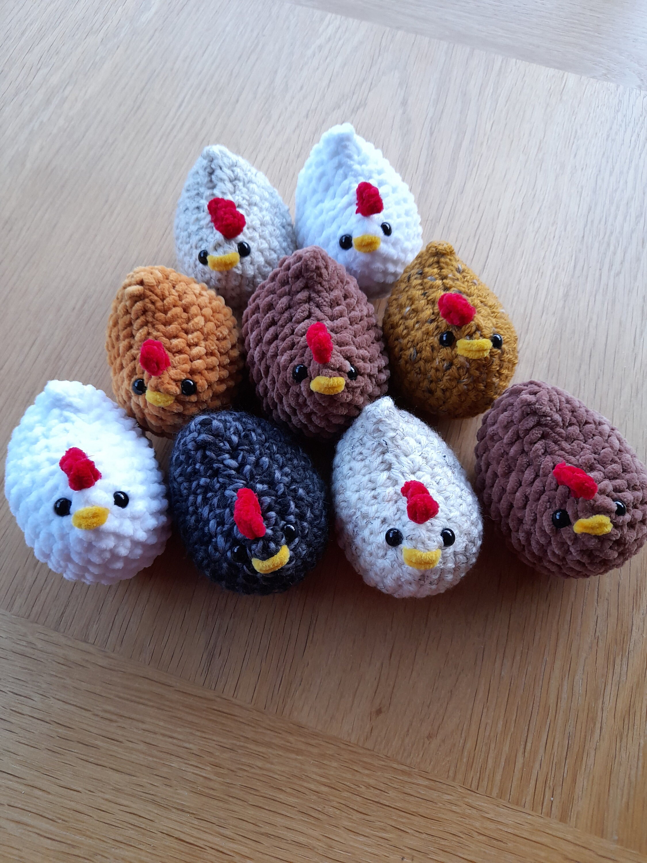 Crochet Chicken Hens Amigurumi Hen Kitchen Decor - Etsy