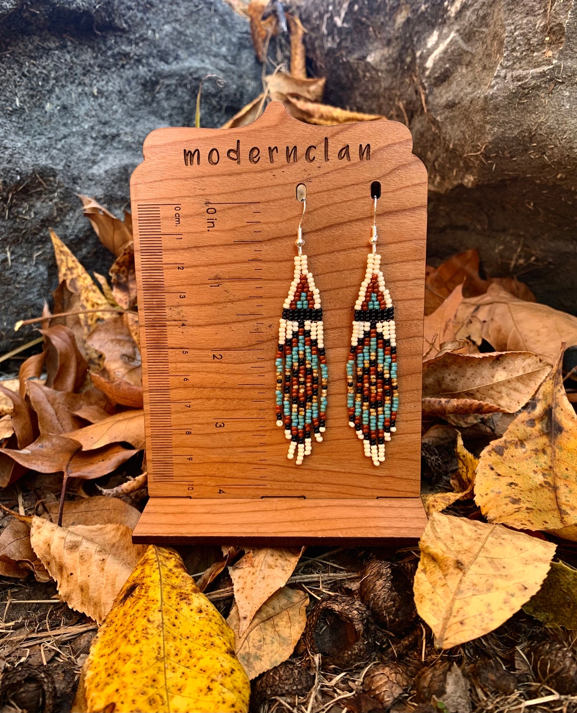 Small Turquoise and Terra Cotta Native American Fringe - Etsy