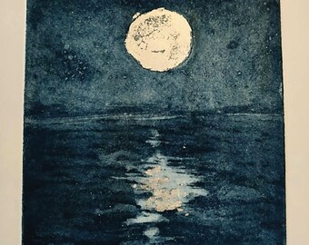 Silver Moon Art | Etsy