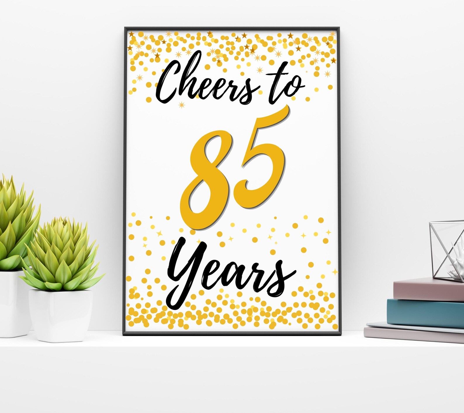 85th Birthday Signs Bundle, Happy 85th Birthday Sign, Cheers to 85 ...