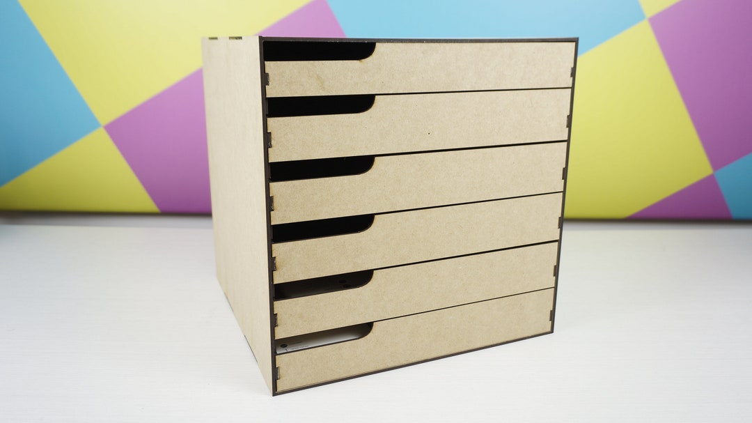 Exploded Desk Organizer 6 Drawers 33x33x33cm - Etsy