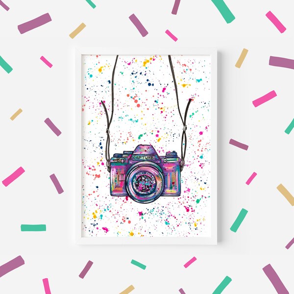 Camera Painting - Etsy