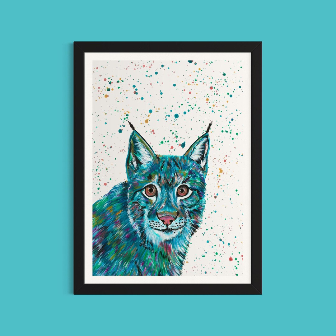 Canadian Lynx Art Print ‘nova’, Wildlife Artist, Big Cat Posters ...