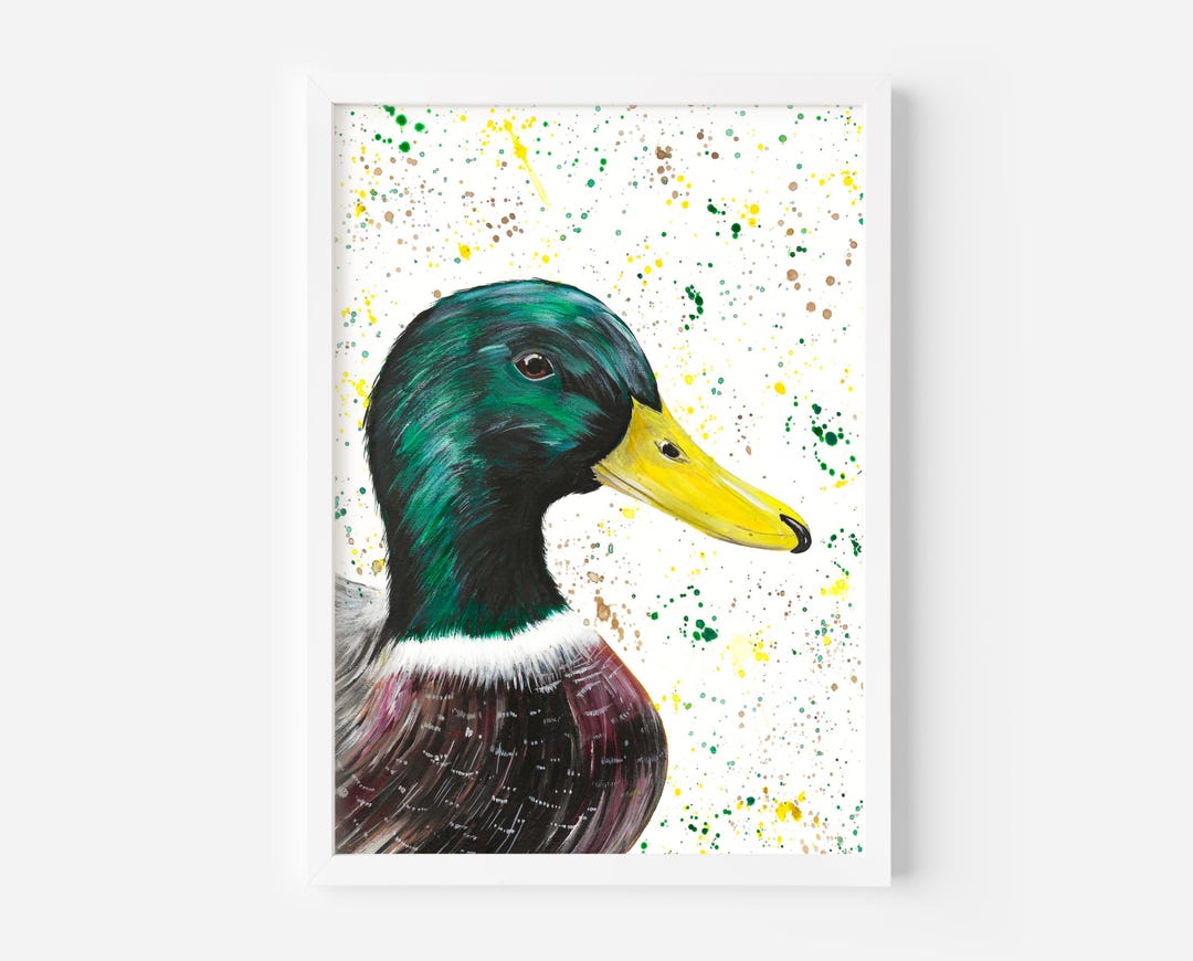 Mallard Duck Original Acrylic Painting, Countryside Living, Original ...