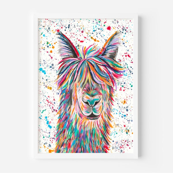 Llama Painting - Etsy