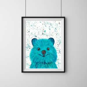 Quokka Art Print alfie, Animal Painting, Wildlife Wall Art, Quoka Gifts ...