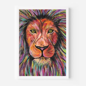 Rainbow Animal Prints, Jungle Art, Safari Decor, Nursery Prints ...