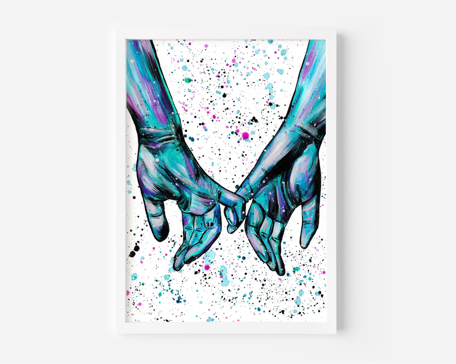 Pinkie Promise Art Print Home Decor Friendship Gift - Etsy UK