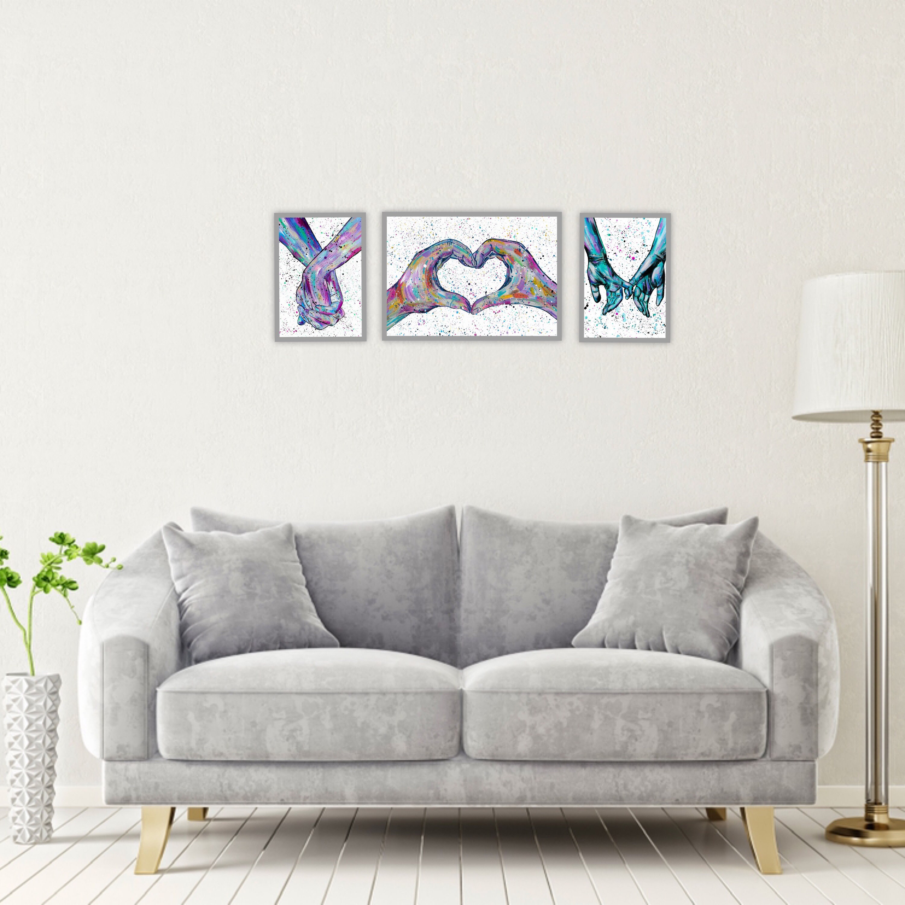 Pinkie Promise Art Print Home Decor Friendship Gift - Etsy UK