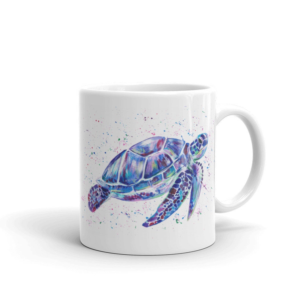 Sea Turtle Mug flo Sea Turtle Coffee Mug Seaturtle - Etsy