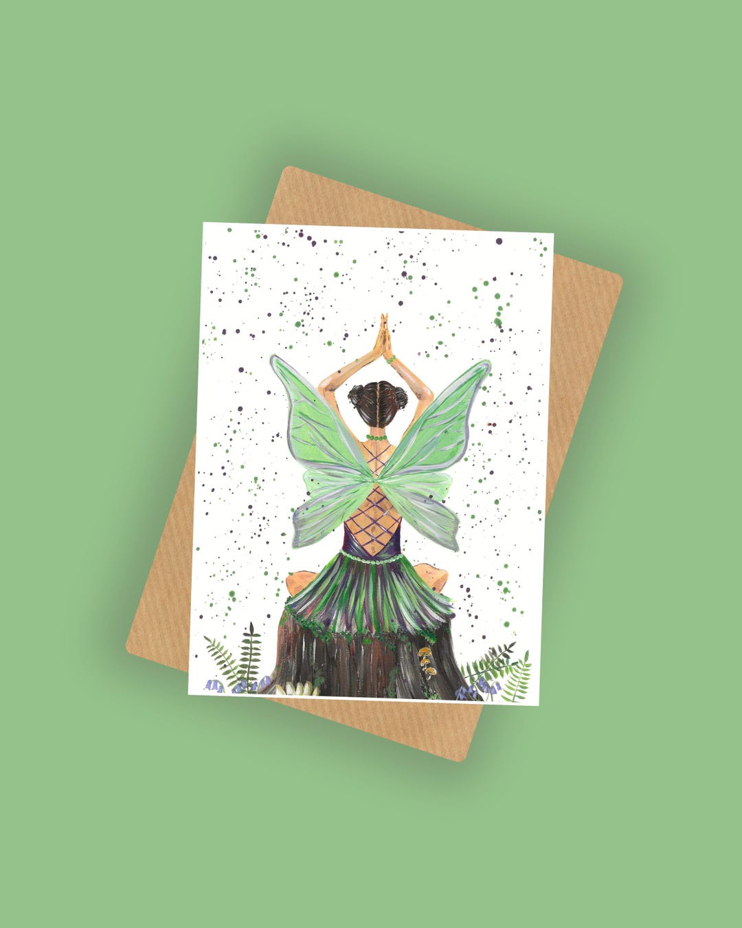 Yoga Fairy Card, Birthday, Thank You, Any Occasion, Yoga Gift Ideas ...