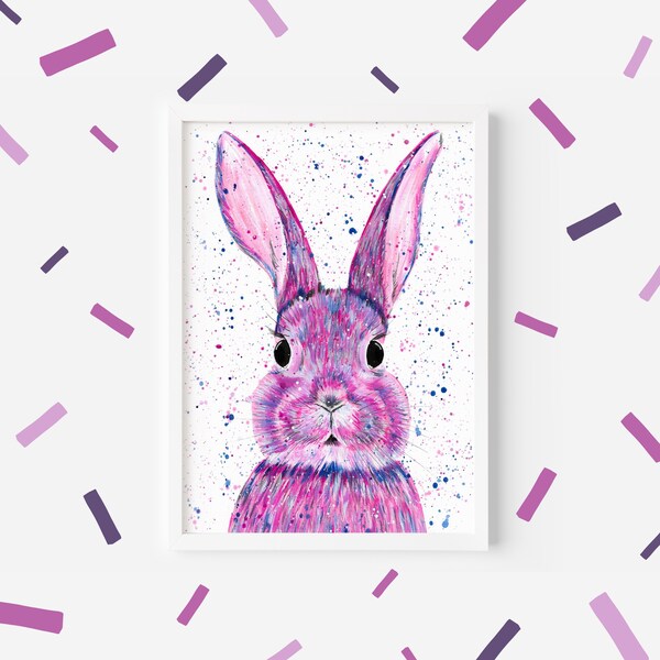 Rabbit Print Childrens - Etsy UK