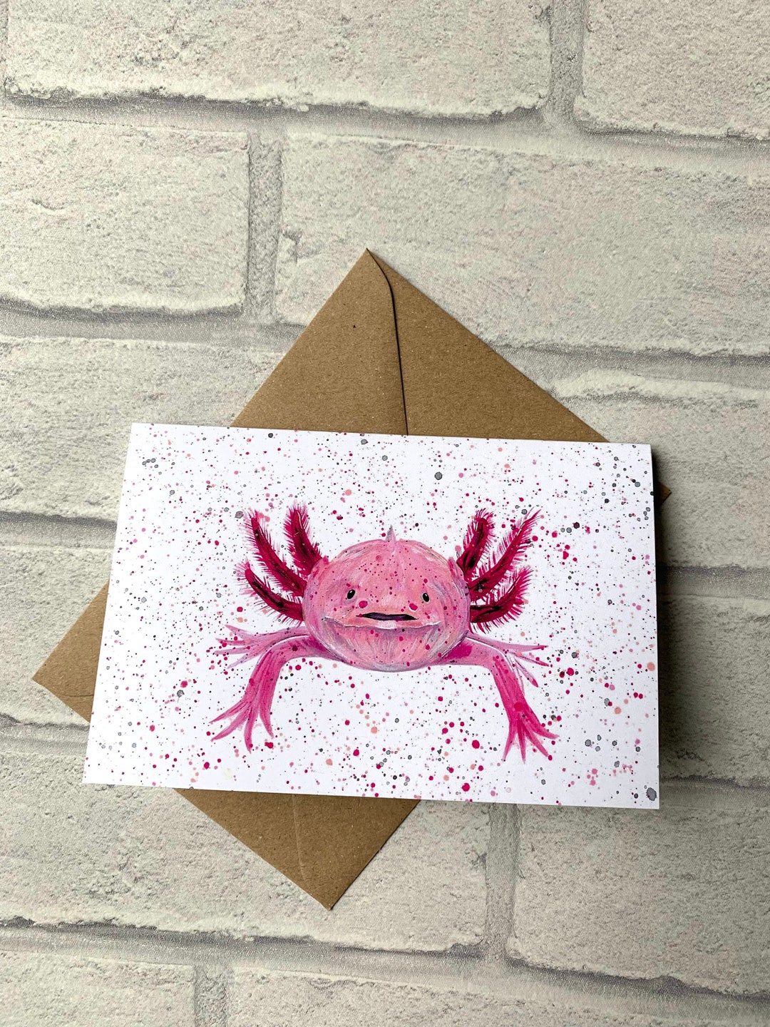 Axolotl Card Penny A6 Card Any Occasion Greetings Card - Etsy Österreich