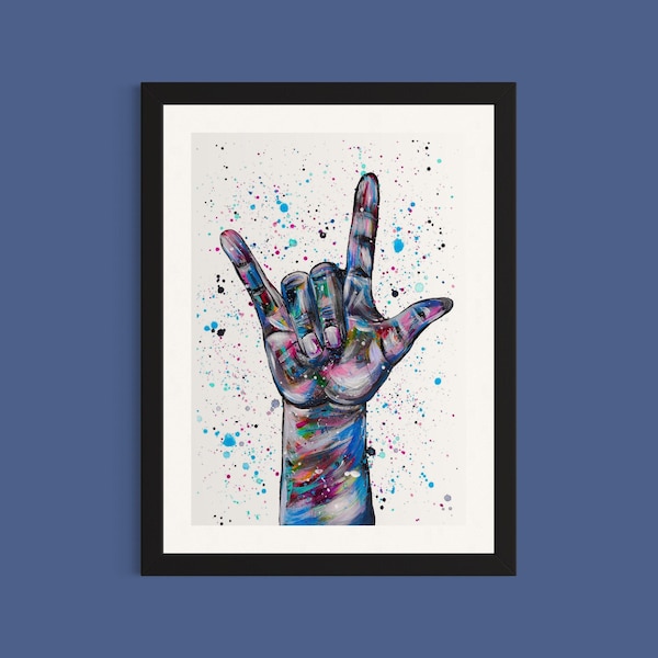 Sign Language Art - Etsy