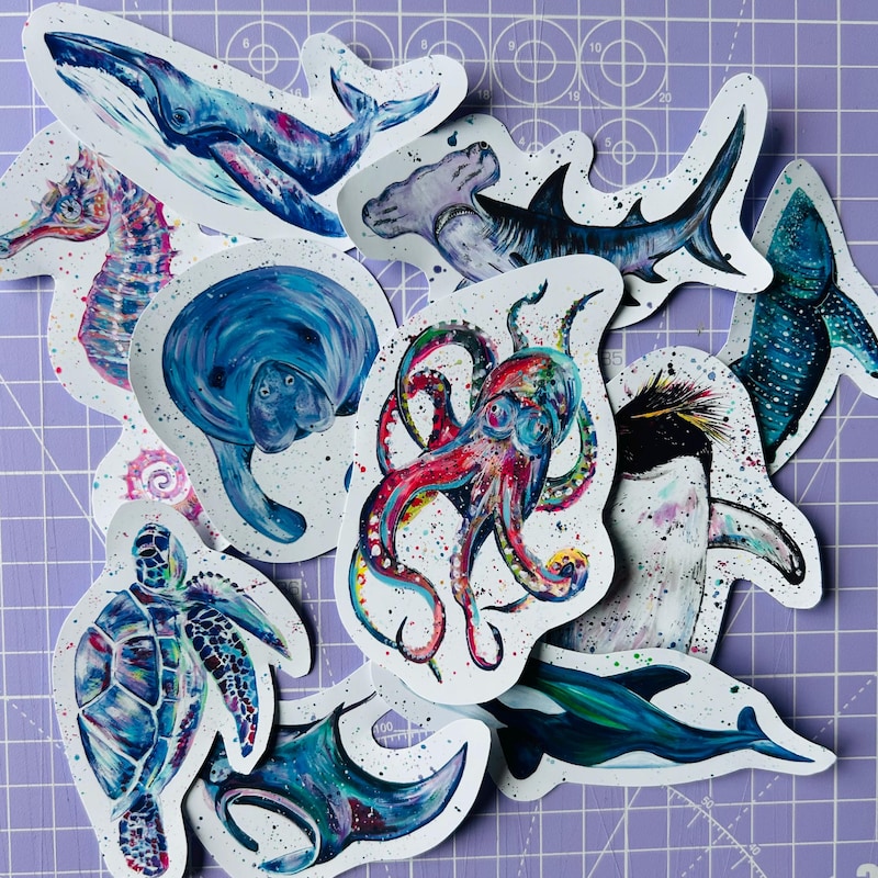Marine Life Decal - Etsy