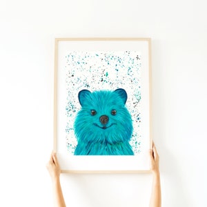 Quokka Art Print alfie, Animal Painting, Wildlife Wall Art, Quoka Gifts ...