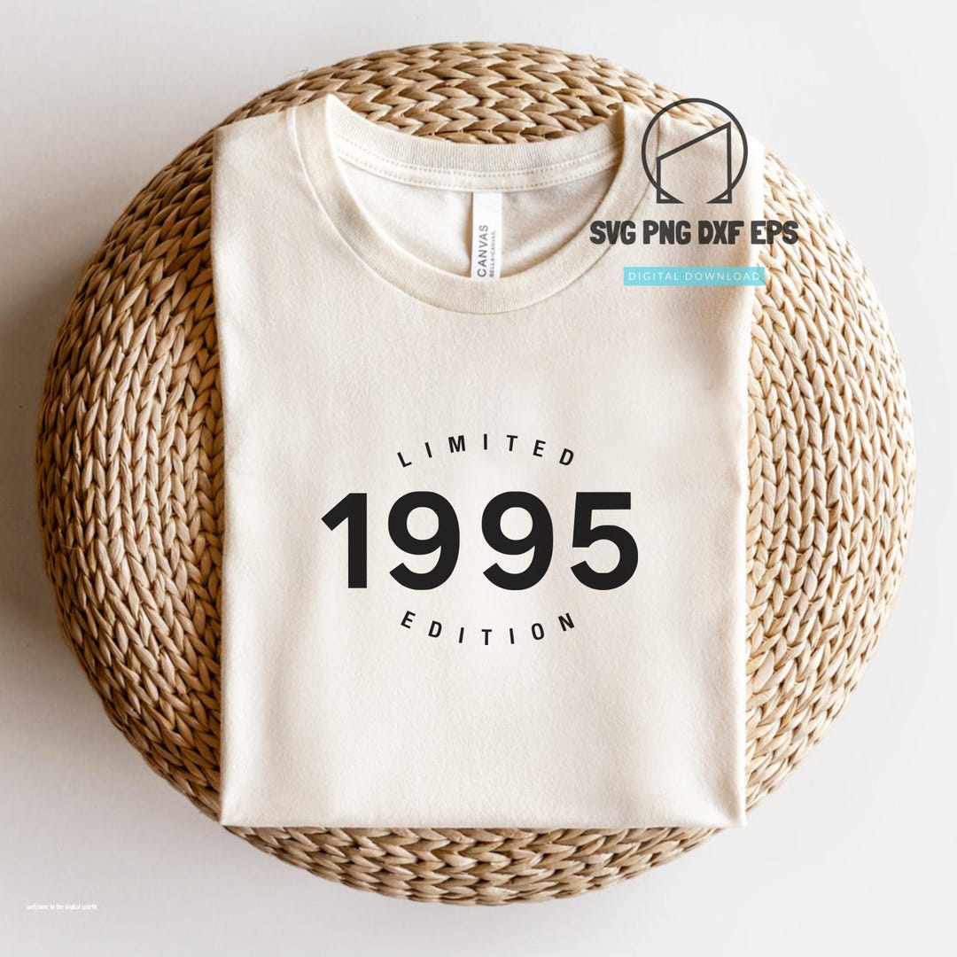 30th Birthday Svg, Limited Edition 1995 Svg, Birthday Svg, Birthday ...