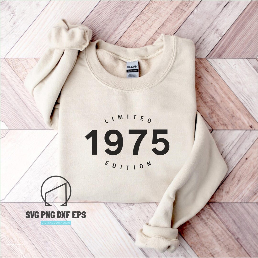 50th Birthday Svg, Limited Edition 1975 Svg, Birthday Svg, Birthday ...