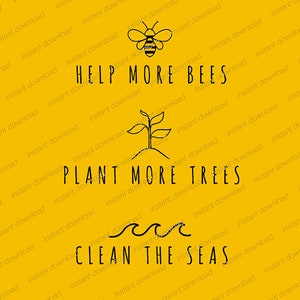 Plant More Trees Save the Bees Svg File Cricut, Cutting Files, Png - Etsy