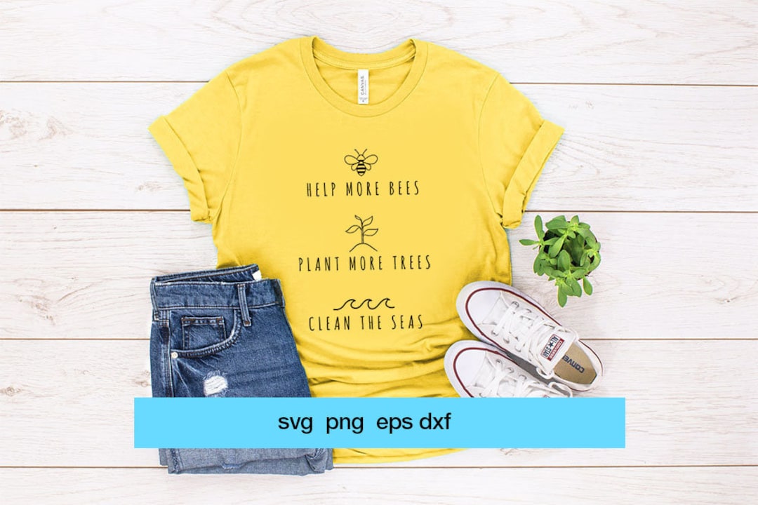 Plant More Trees Save the Bees Svg File Cricut, Cutting Files, Png - Etsy