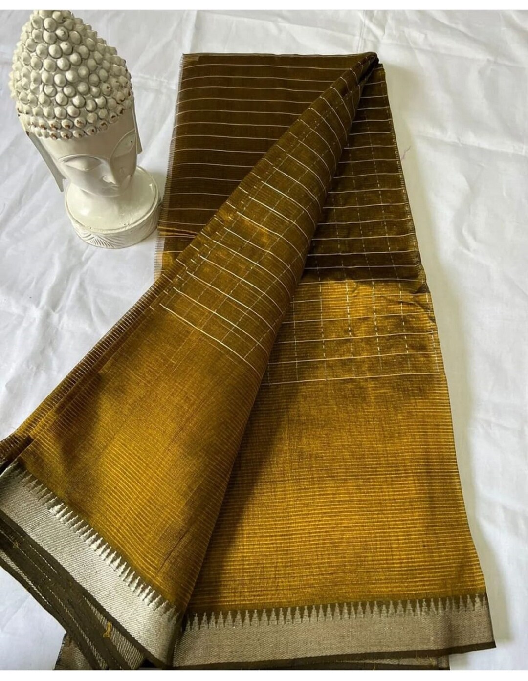 Bhagalpuri Kota Silk Chequered Body Traditional Narayanpet Soft ...