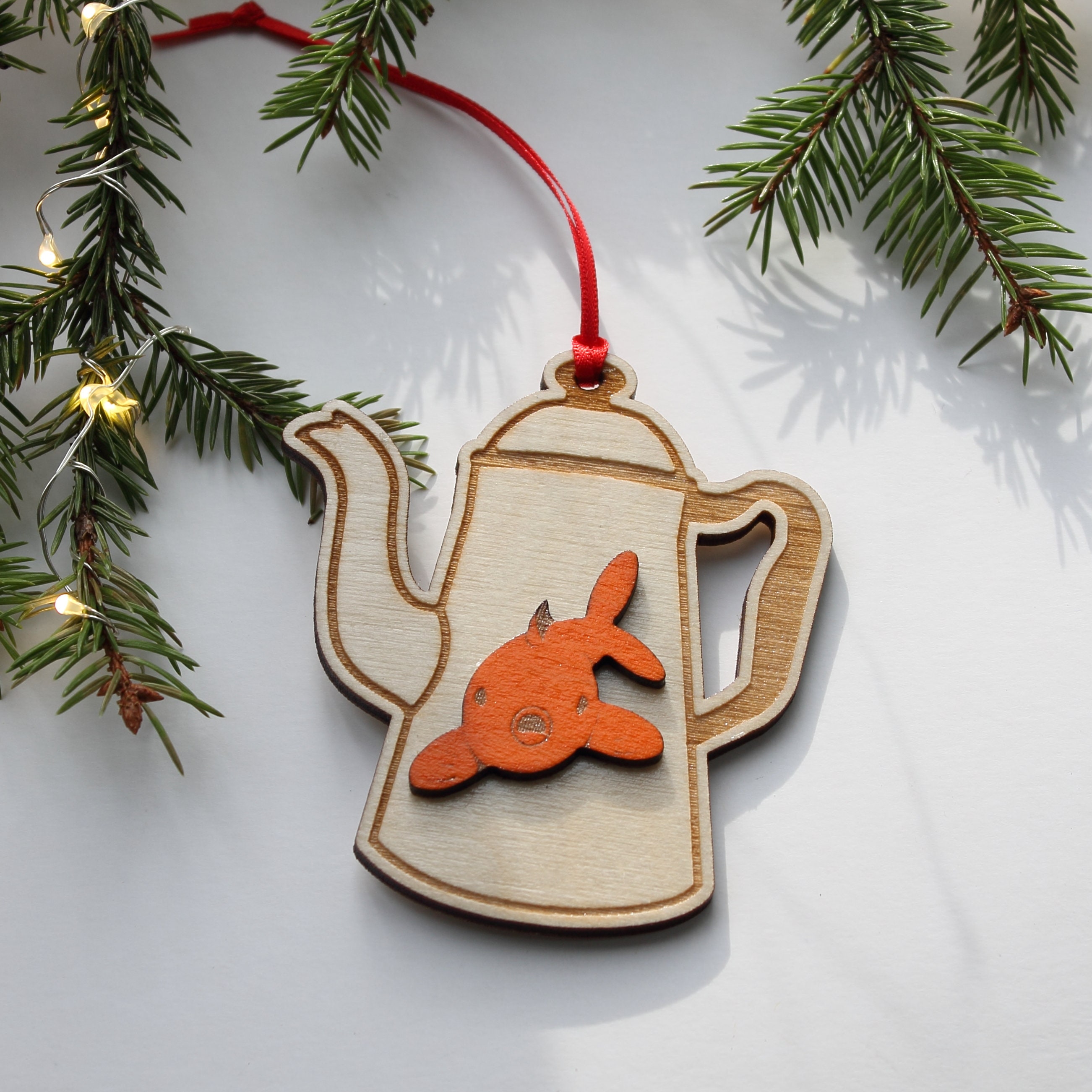 Twin Peaks Fish in A Percolator Christmas Tree Decoration - Etsy
