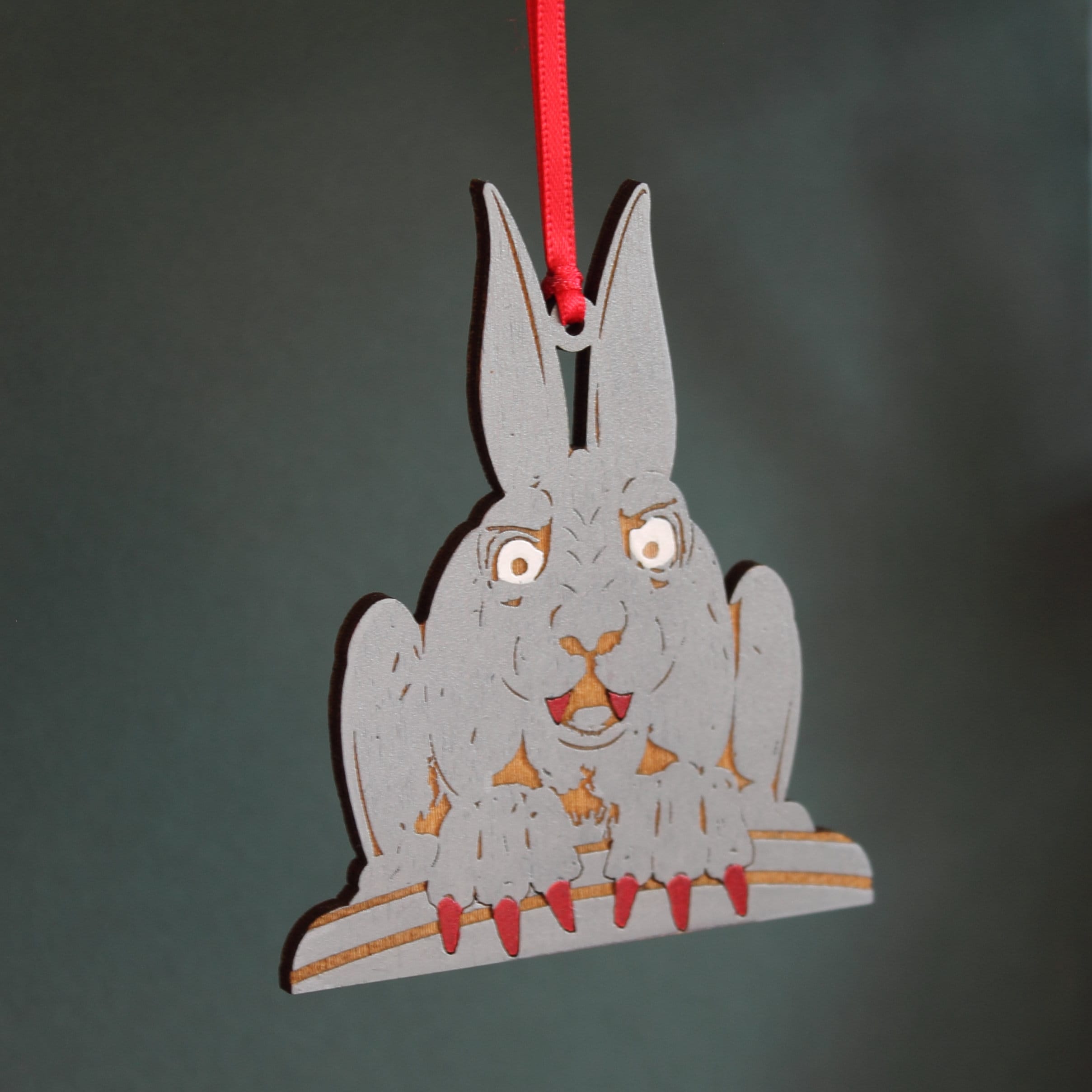 Vampire Rabbit Wooden Decoration Tyneside Newcastle | Etsy