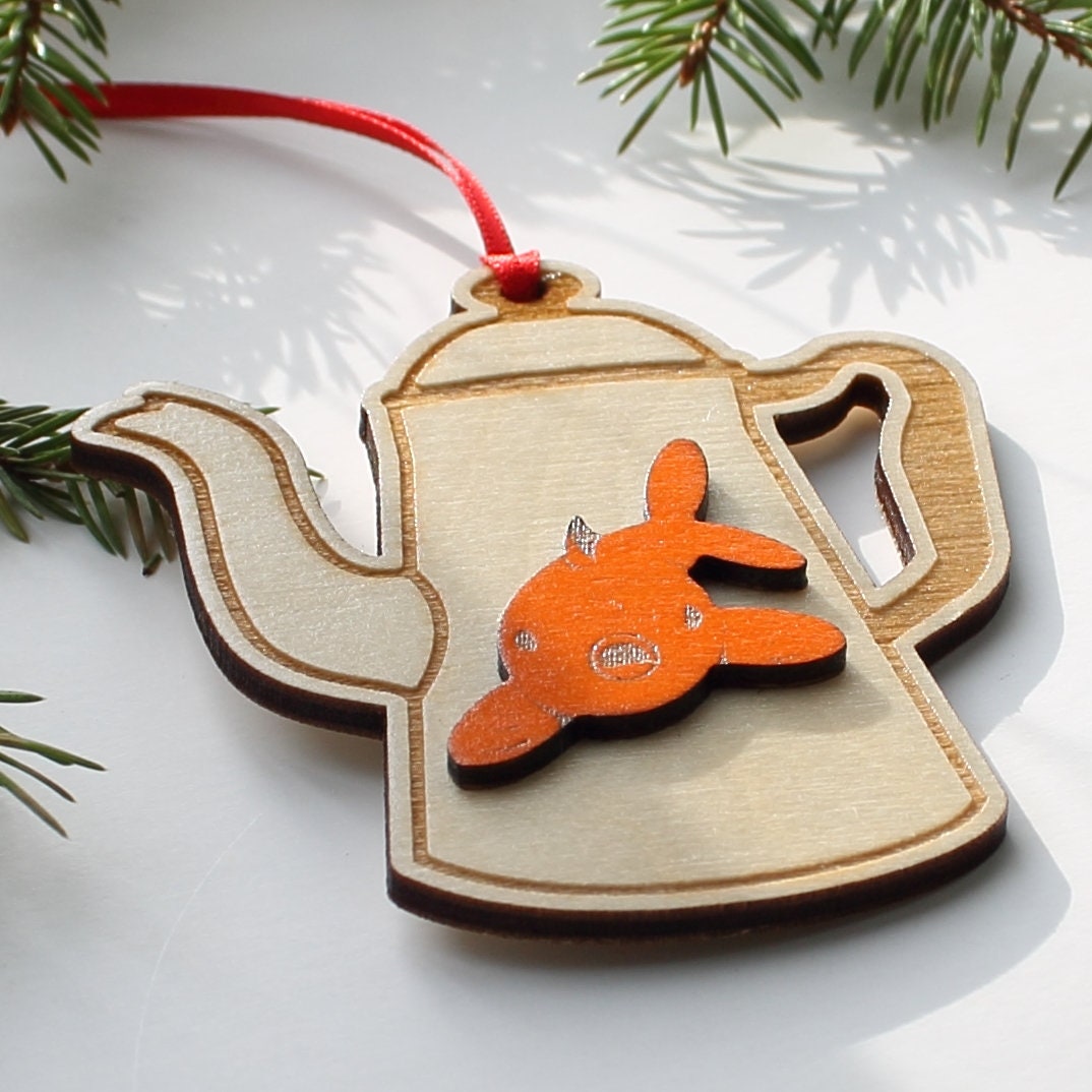 Twin Peaks Fish in A Percolator Christmas Tree Decoration - Etsy
