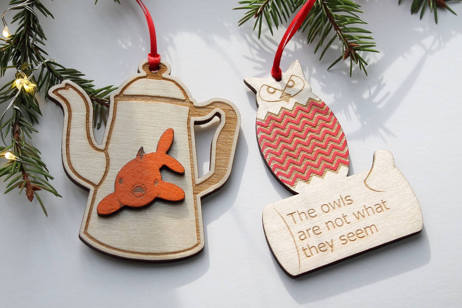 Twin Peaks Fish in A Percolator Christmas Tree Decoration - Etsy