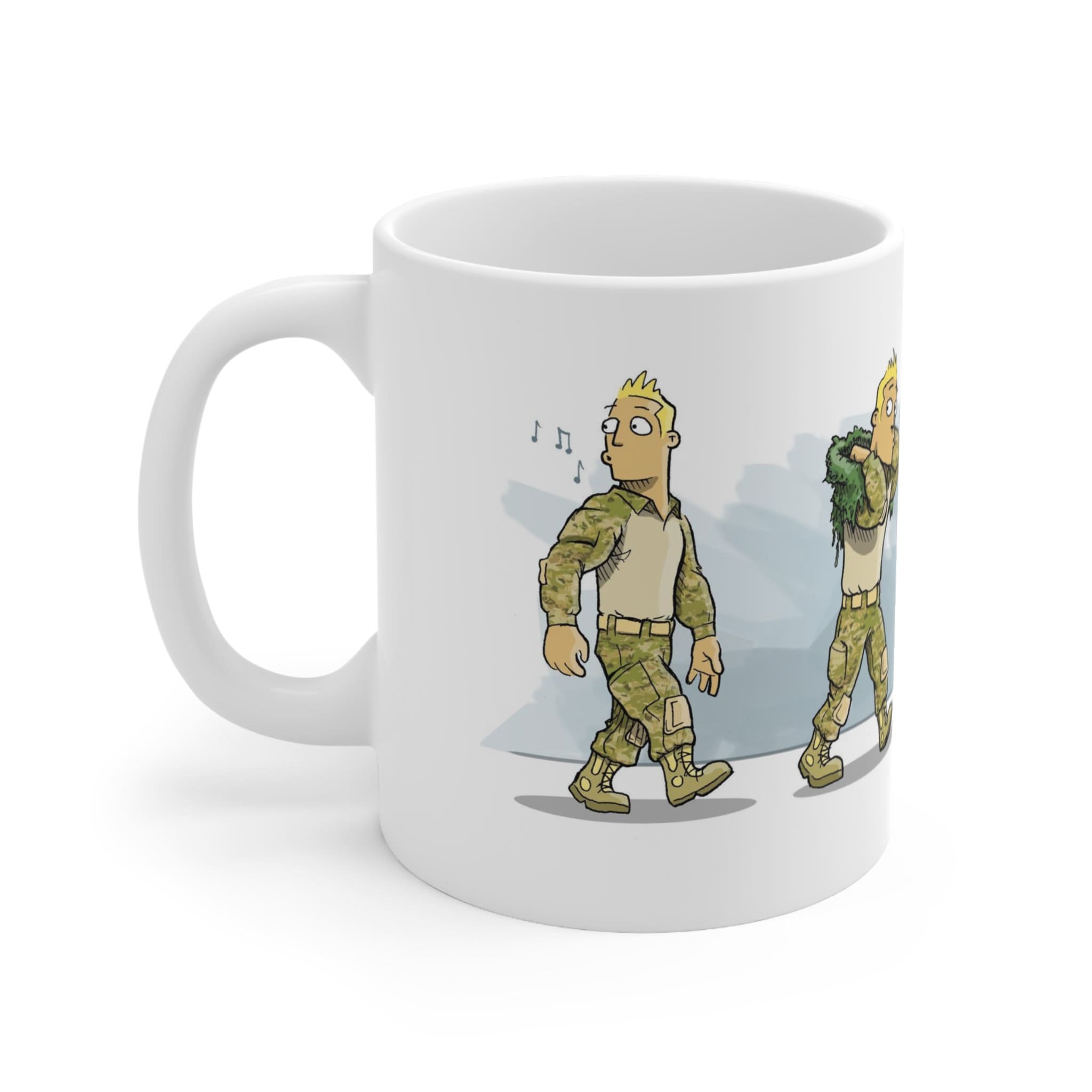 Sniper Recon Funny Military Coffee Cup Mug 11oz, Army Veteran Ghillie ...