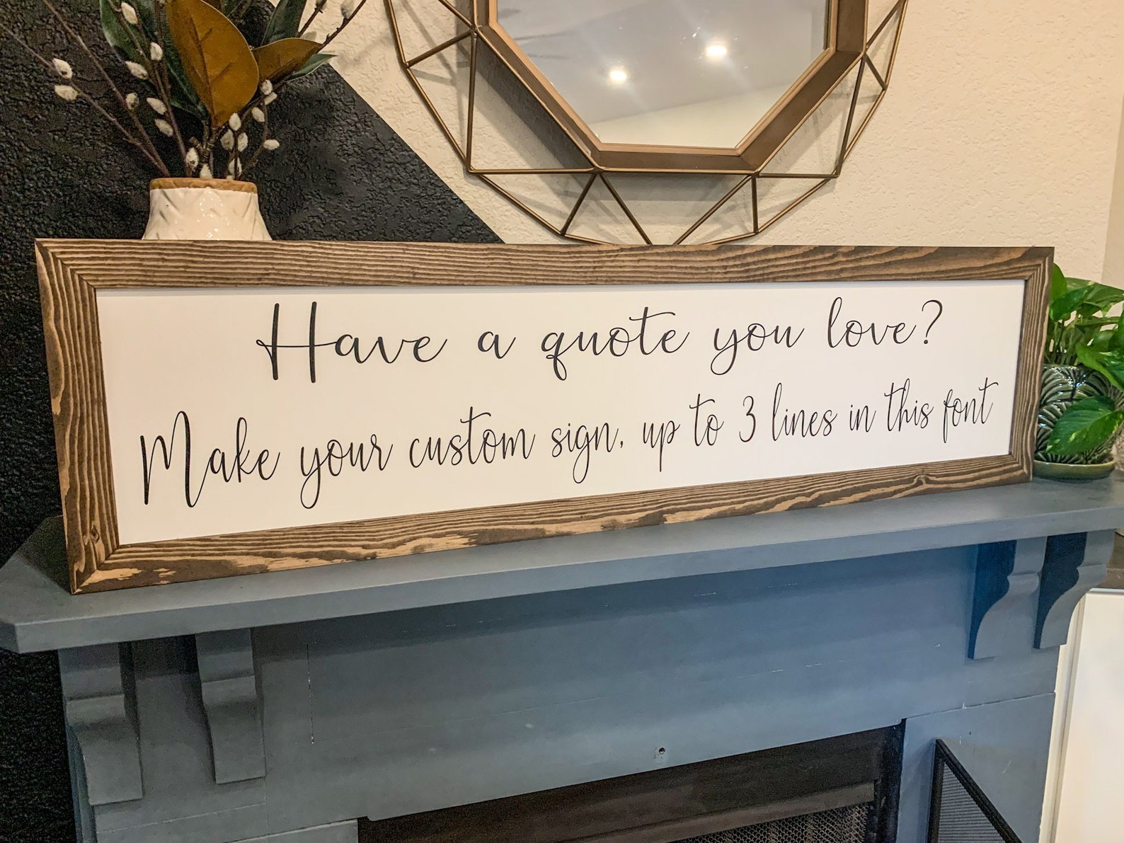 Custom Quote Wood Sign Custom Sign Your quote Wood Sign | Etsy