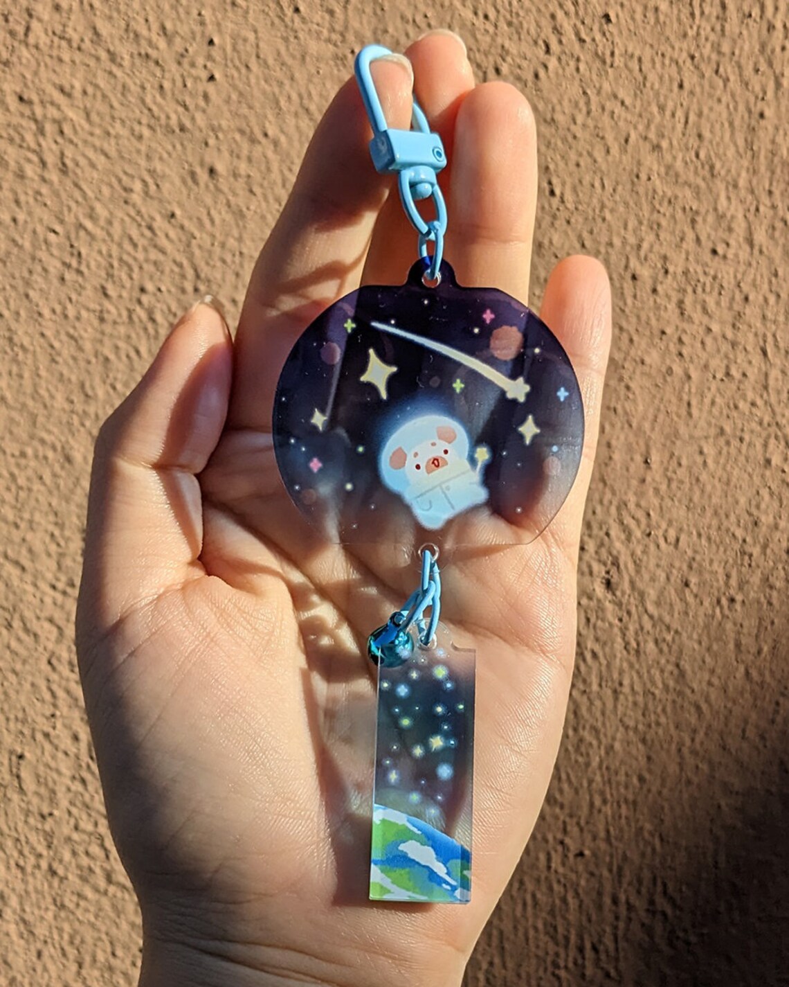 Furin Wind Charms Keychains Dog, Space, Rabbit, Flower, Hedgehog, Music ...