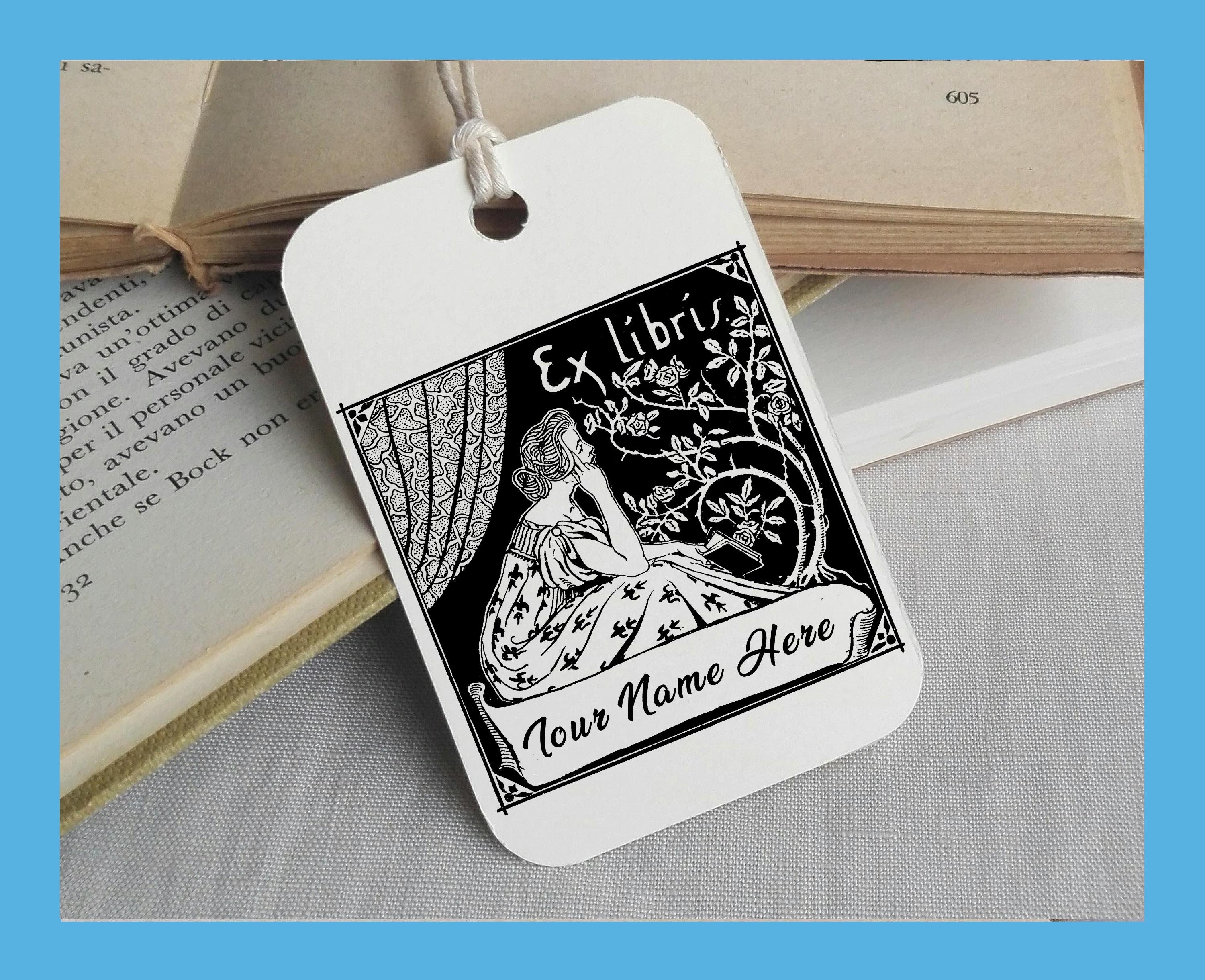 Custom Ex Libris Stamp Custom Printing Press Bookplate - Etsy