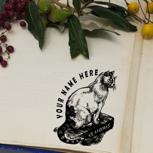 Custom Ex Libris Stamp Custom Printing Press Bookplate - Etsy