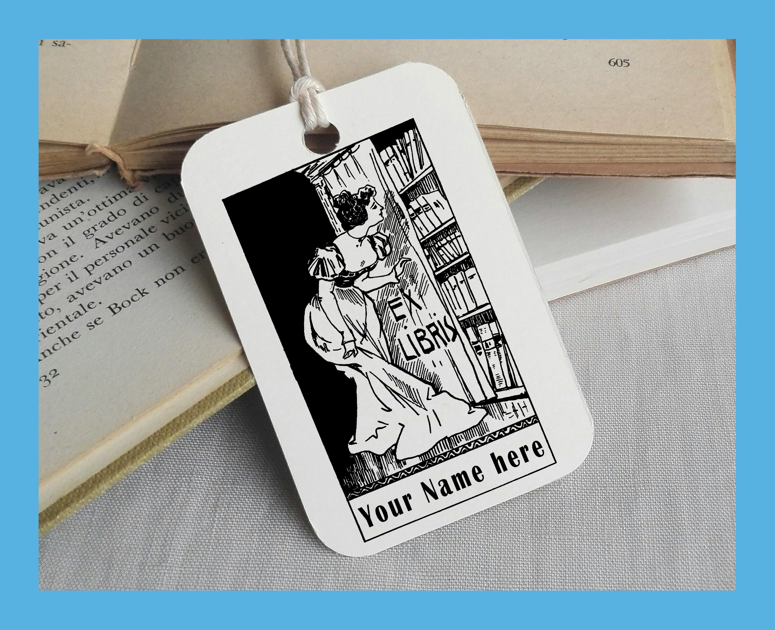 Custom Ex Libris Stamp Custom Printing Press Bookplate - Etsy