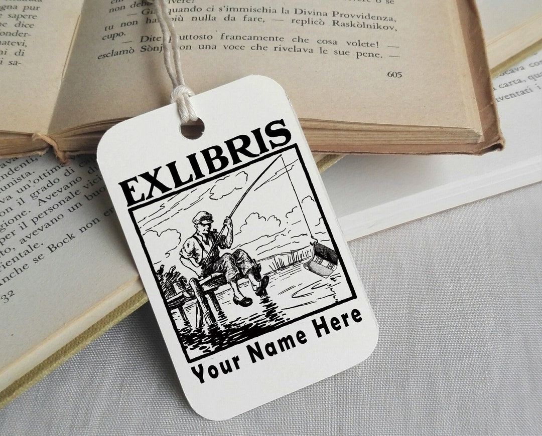 Custom Ex Libris Stamp, Custom Printing Press Bookplate, Personalizable ...