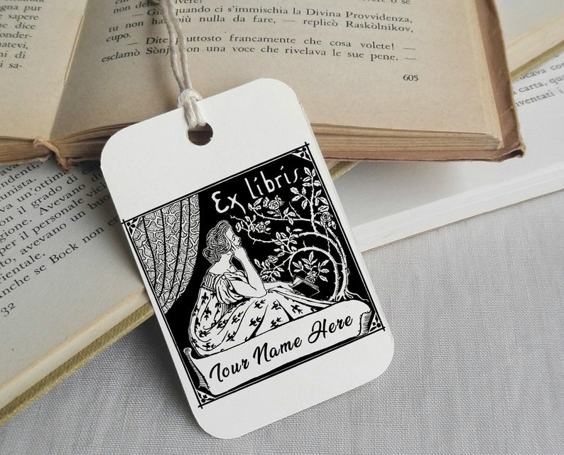 Custom Ex Libris Stamp Custom Printing Press Bookplate - Etsy