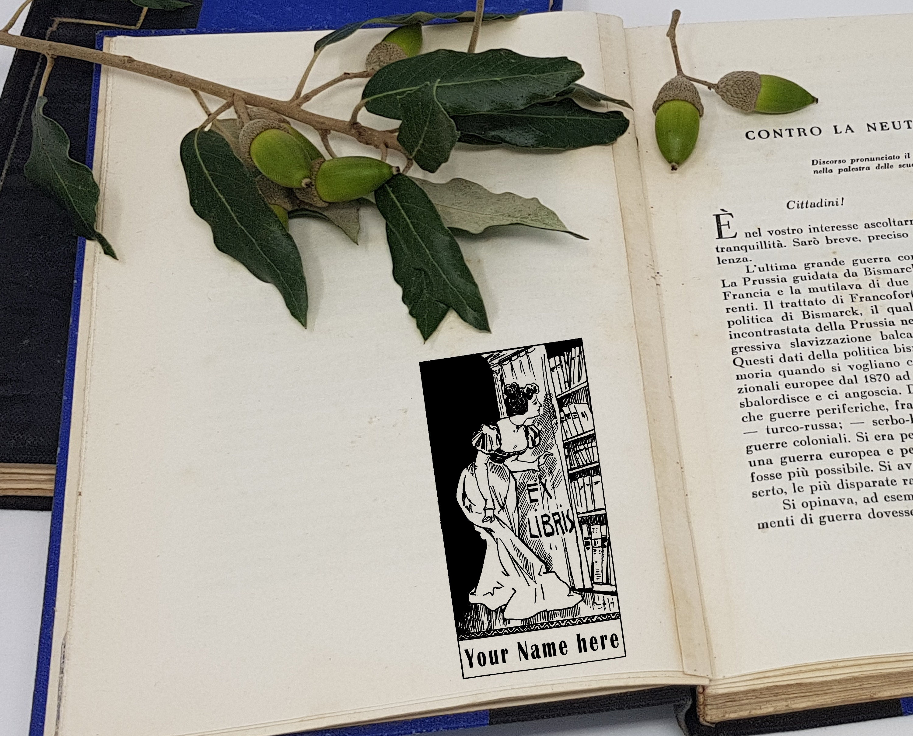 Custom Ex Libris Stamp Custom Printing Press Bookplate - Etsy