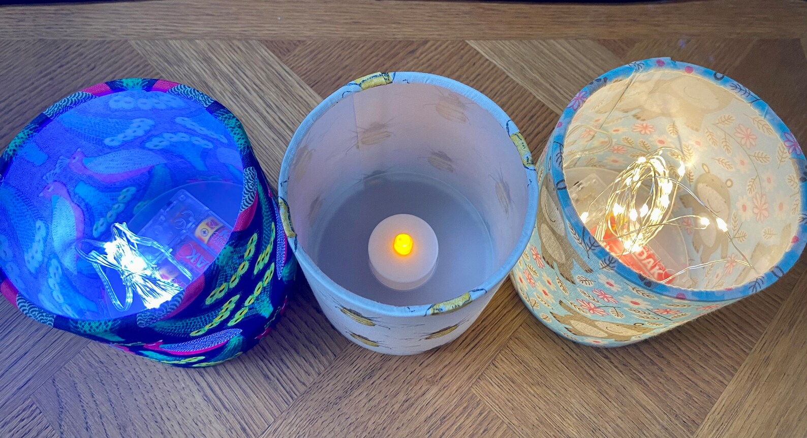 Animal Themed Fabric Lanterns/luminaries/nightlights - Etsy UK