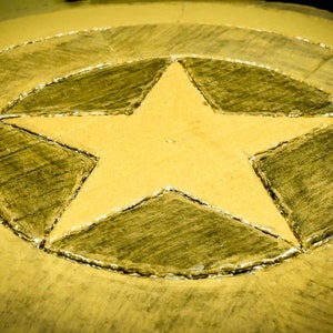 Captain America Shield Out of Cardboard TEMPLATES - Etsy
