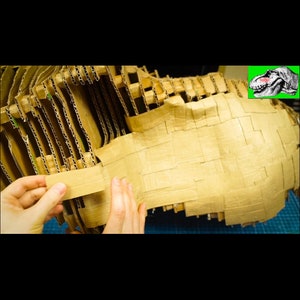 T-rex's Head Out of Cardboard TEMPLATES - Etsy
