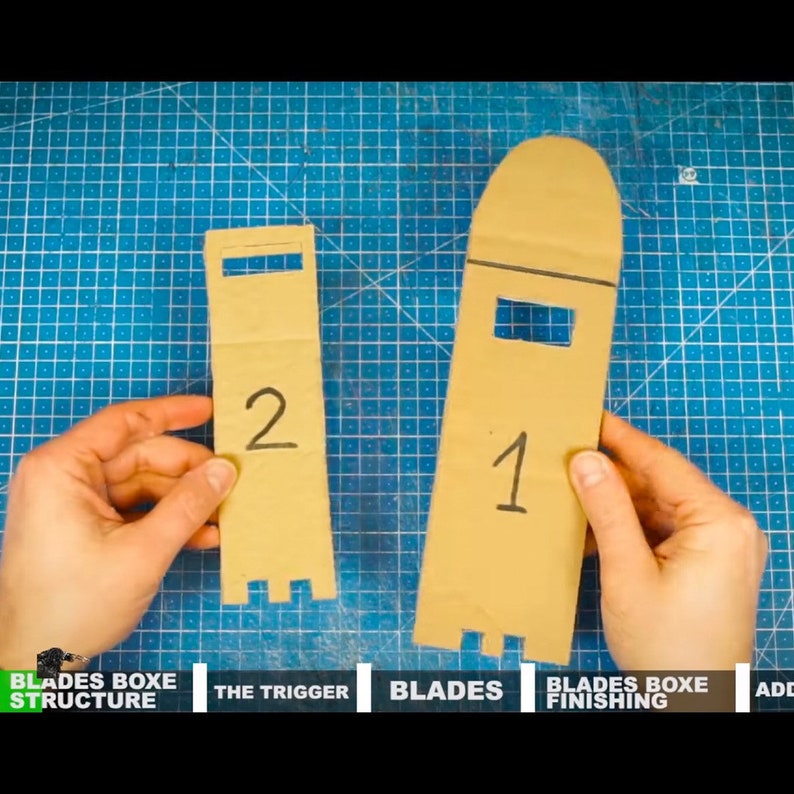 Predator Wrist Blades Out of Cardboard TEMPLATES - Etsy