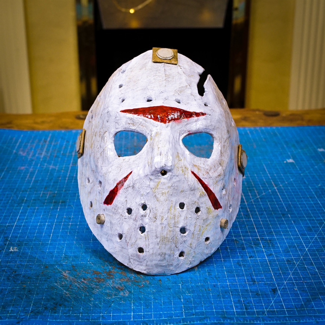 Máscara de Jason de cartón PLANTILLAS - Etsy México